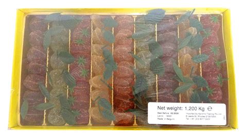 Belgian Pate De Fruit 62 Fruit Jellies With Stalk Purchase At The Professors Online Lolly
