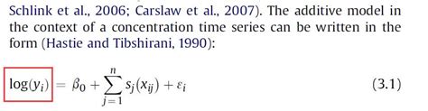 Generalized Additive Model Why The Dependent Variable As A Time