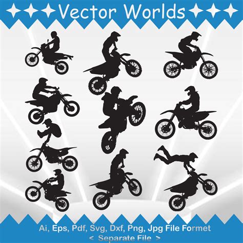 Motocross Silhouette Vector