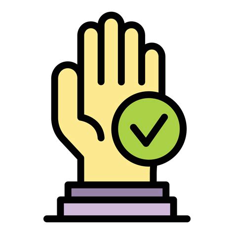 Approved Authentication Icon Color Outline Vector 19192237 Vector Art At Vecteezy