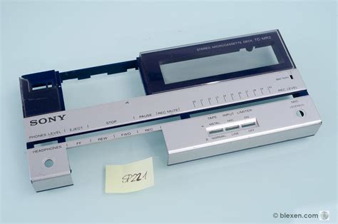 Sony Tc Mr2 Micro Cassette Front Panel Part Missing