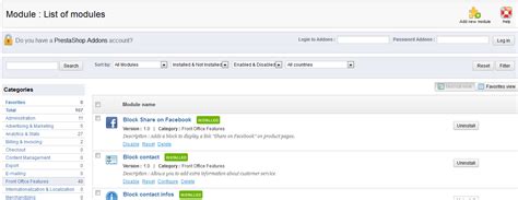 Configuring The Click Upgrade In PrestaShop Web Hosting Hub