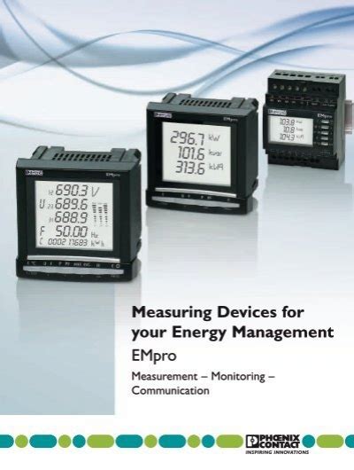 Measuring Devices For Your Energy Management Phoenix Contact
