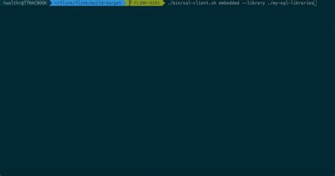 Sql Client Apache Flink