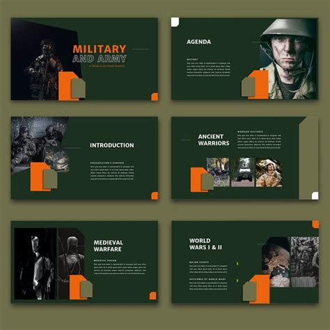 Military And Army Powerpoint Template Incl Military And Defense Envato