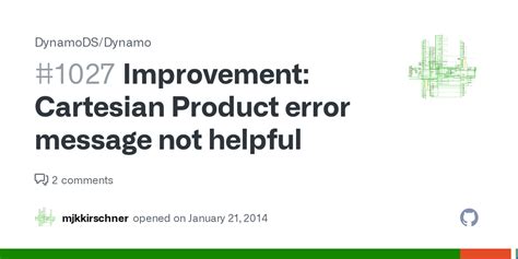 Improvement Cartesian Product Error Message Not Helpful · Issue 1027
