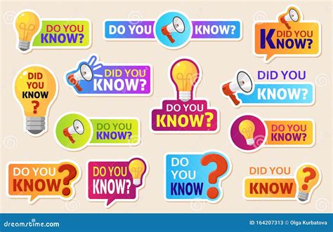 Did You Know Speech Bubbles With Question Mark For Social Media