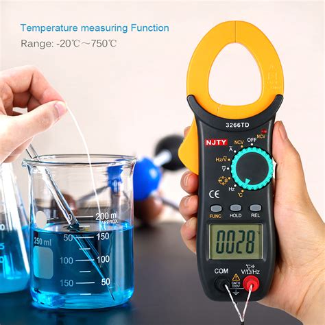 Njty Digital Clamp Meter Current Clamp Amperometri Grandado