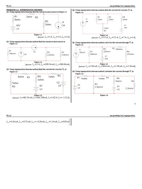 Problems 13 Superposition Theorem Pdf