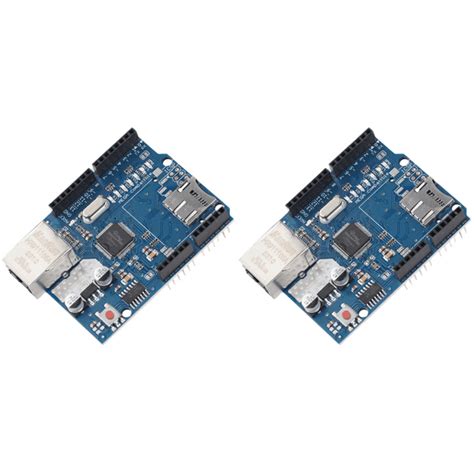 2uds Placa De Desarrollo W5100 Uno Ethernet Shield Uno Mega 2560 1280