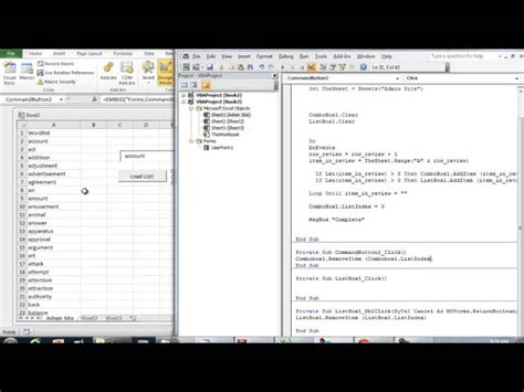 فیلم آموزشی Excel Vba حذف آیتم با دوبار کلیک کردن روی جعبه لیست و