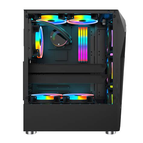 Production Custom Branded Low End Chasis Gaming Computer Casing Rgb Atx