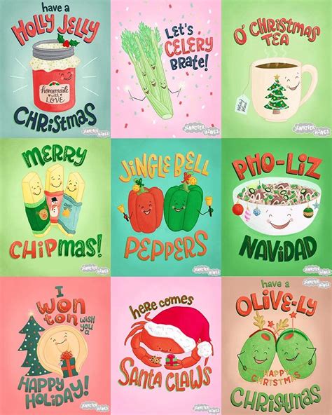 Food Pun Illustration Holiday Illustration Jennifer Hines Food