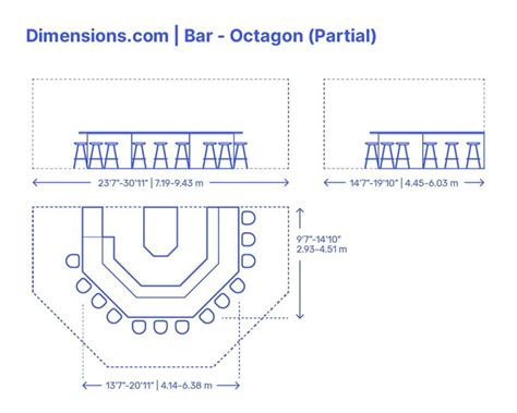Octagon Bar Layout Unique Geometric Design