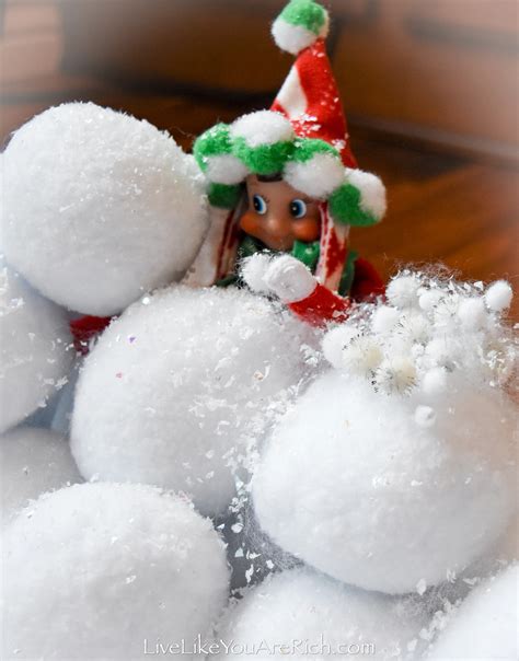 Elf On The Shelf Snowball Fight Live Like You Are Rich