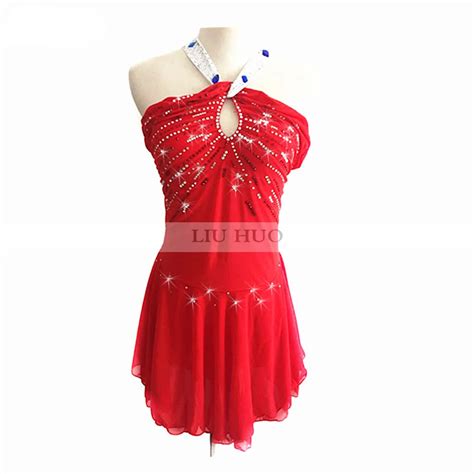 LIUHUO vestido de patinaje sobre hielo para mujer y niña traje de
