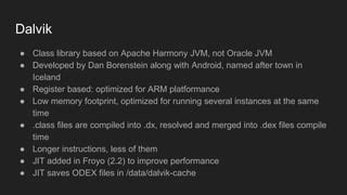 Android Virtual Machine Internals PPT