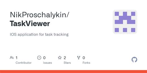 GitHub NikProschalykin TaskViewer IOS Application For Task Tracking