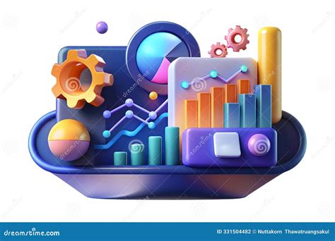 Flat Ai Powered Data Analytics Concept As A Dynamic Abstract Digital