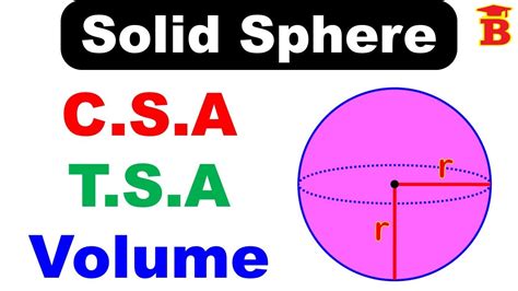 csa tsa volume of solid sphere youtube
