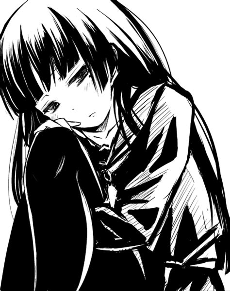 Safebooru 1girl Gokou Ruri Herunin Long Hair Monochrome Ore No Imouto