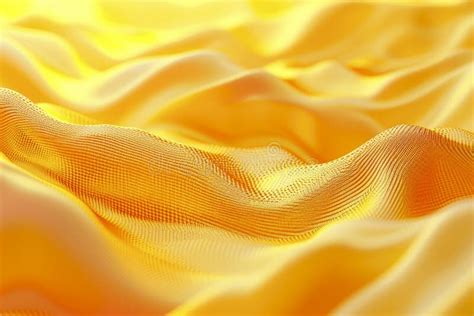 A Long Flowing Orange Fabric With A Wave Like Pattern Stock Image