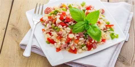 Recette Salade De Riz Au Jambon Et Poivrons Facile Mes Recettes Faciles