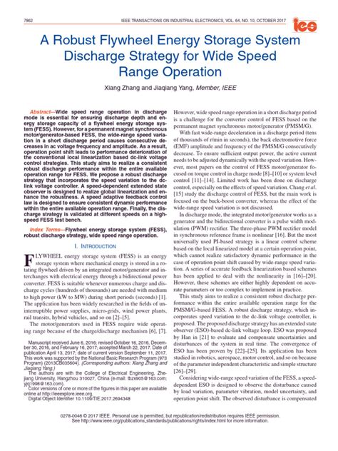 A Robust Flywheel Energy Storage System Discharge Strategy For Wide