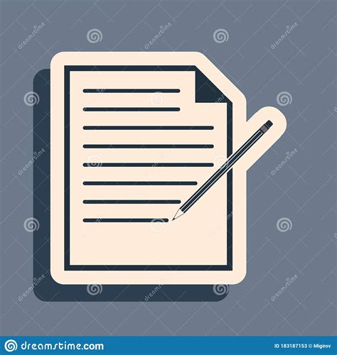 Black Blank Notebook And Pencil With Eraser Icon Isolated On Grey Background Paper And Pencil