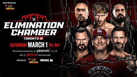 Carte De WWE Elimination Chamber 2025 Catch Newz