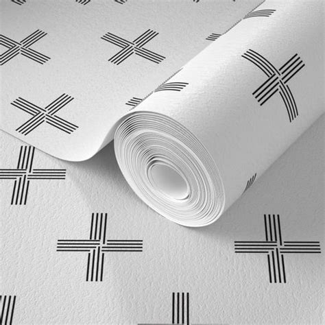 Geometric Plus Sign Medium Spoonflower