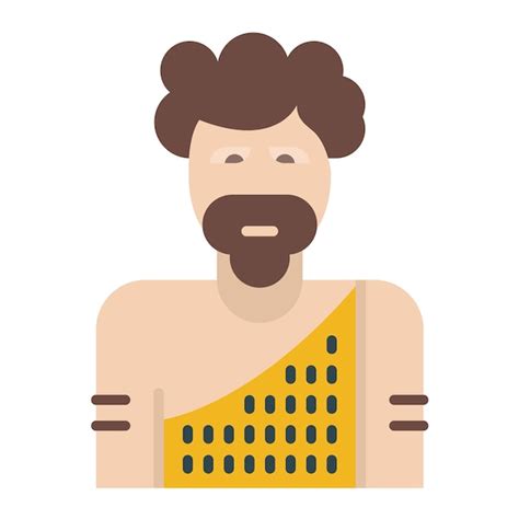Premium Vector Neanderthal Man Flat Illustration