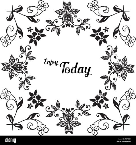 Vector Illustration Drawing Flower Frame For Various Banner Enjoy Today