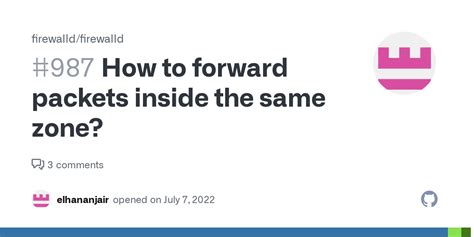 How To Forward Packets Inside The Same Zone · Issue 987 · Firewalld