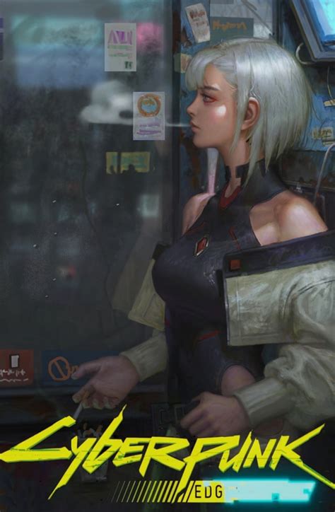Cyberpunk Science Fiction Women Cigarettes Women Cyberpunk