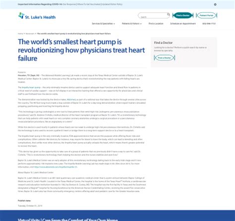 The Worlds Smallest Heart Pump Is Revolutionizing How Physicians Treat
