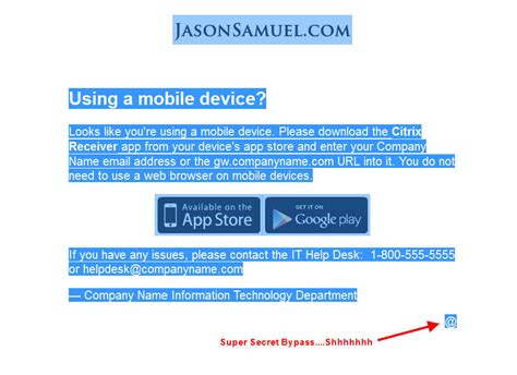 How To Force Users To Use The Citrix Receiver App On Mobile Devices