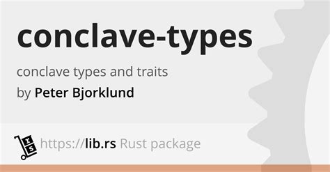 conclave types Rust 库 Lib rs Rust 包仓库