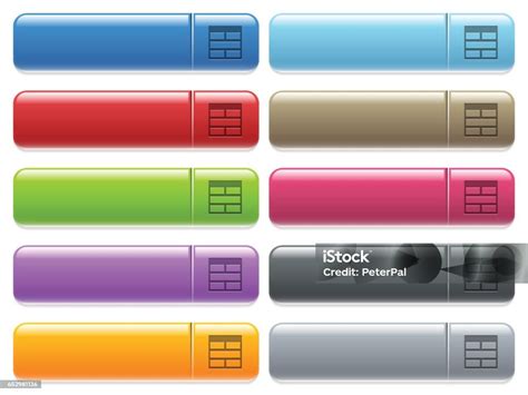 스프레드시트 가로로 병합 테이블 셀 아이콘 색상 광택 사각형 메뉴 버튼 0명에 대한 스톡 벡터 아트 및 기타 이미지 0명 갈색 기둥 건축적 특징 Istock