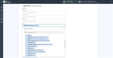 How To Connect TikTok With AgileCRM Create Contacts SaveMyLeads