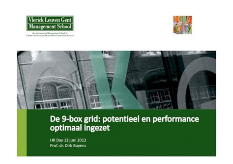 Pdf De 9 Box Grid Potentieel And Performance Optimaal Ingezet Prof