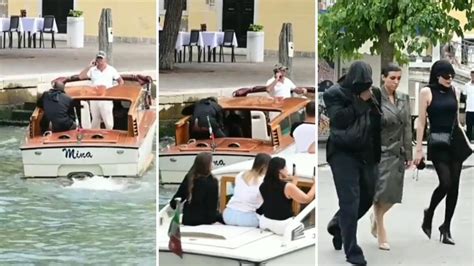 Venezia Kanye West E La Moglie Banditi Dalla Società Di Motoscafi Dopo