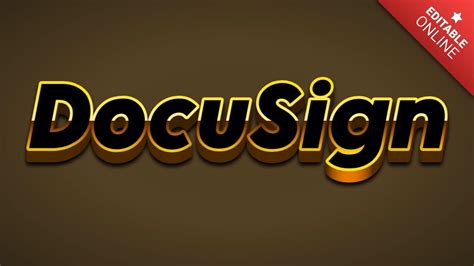 Docusign Luxury Text Effect Generator