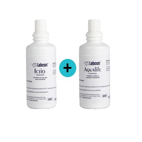 Kit 1 Alcon Labcon Ictio 100ml 1 Fungicida Aqualife Alcon Labcon