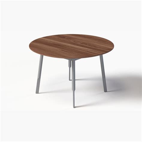 Bracket Dining Table Round 3d Model Download Table On