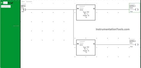 Plc Example On Switch Program With Timers