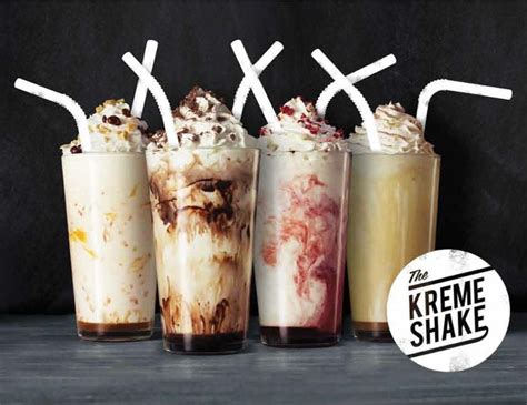 Kreme Shake Milkshakes From Krispy Kreme Introduced To Uk Krispy