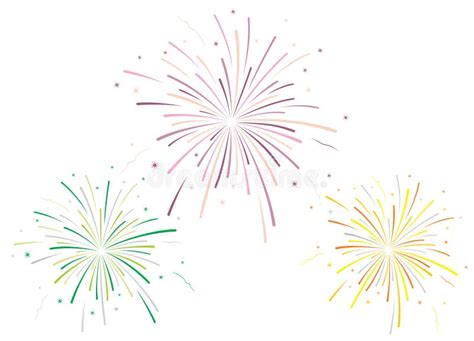 Vector Illustratie Van Vuurwerk Vector Illustratie Illustration Of