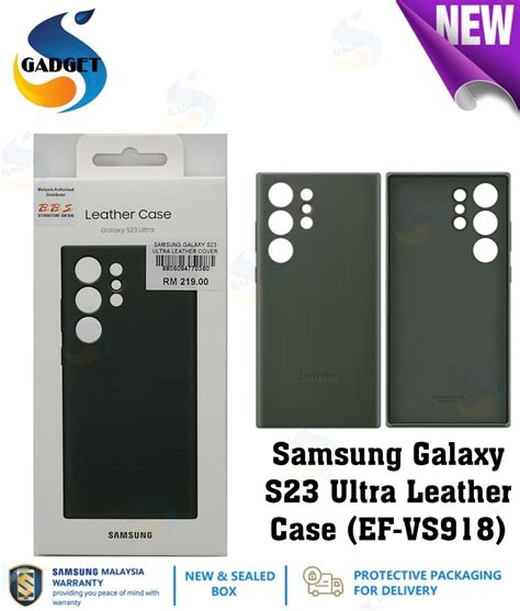 Original Samsung Galaxy S23 Ultra Leather Case Ef Vs918 Lazada