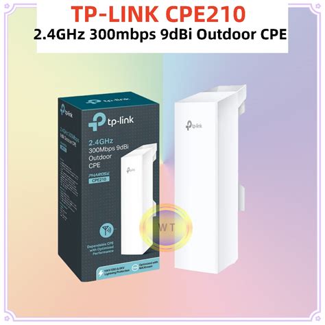 Tp Link Cpe 210 2 4ghz 300mbps 9dbi Ap Repeater Outdoor Access Point 3 Years Warranty Shopee